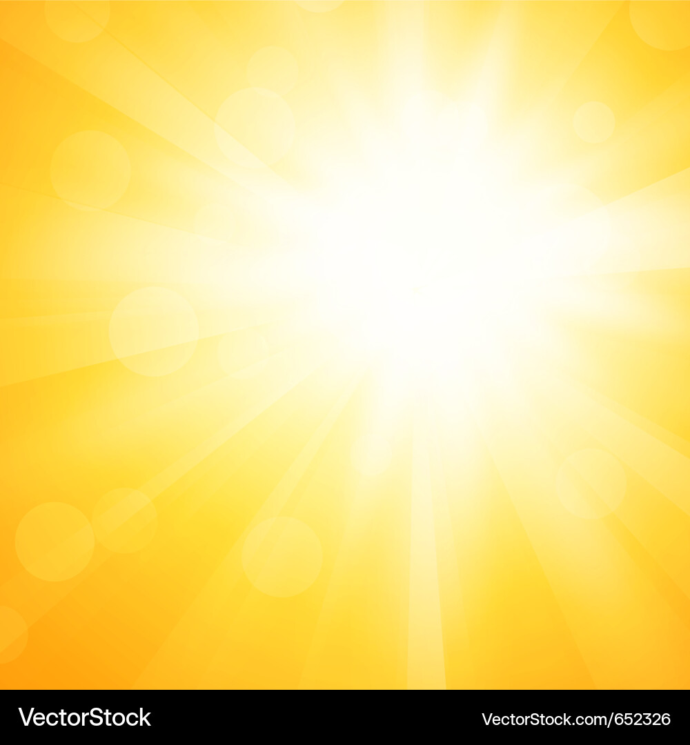 Yellow sun background Royalty Free Vector Image