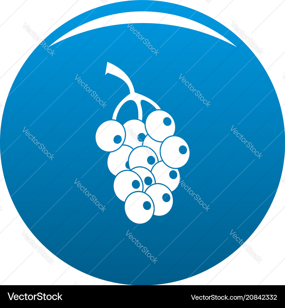 Ripe grape icon blue Royalty Free Vector Image