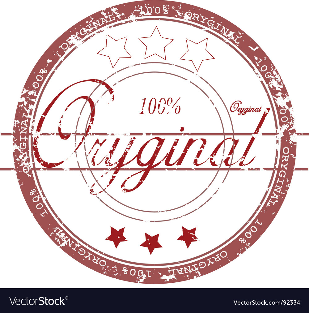 Rubber stamp 'original' Royalty Free Vector Image - VectorStock