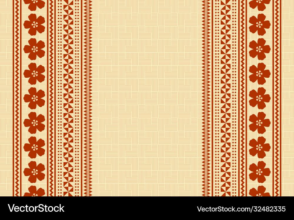 Hawaiian background in polynesian style Royalty Free Vector