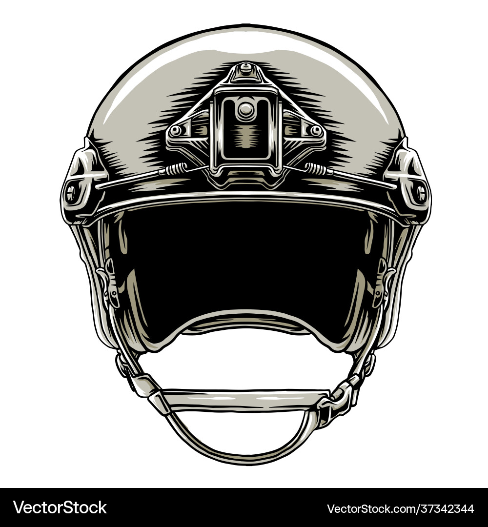 Helmet military3 Royalty Free Vector Image - VectorStock