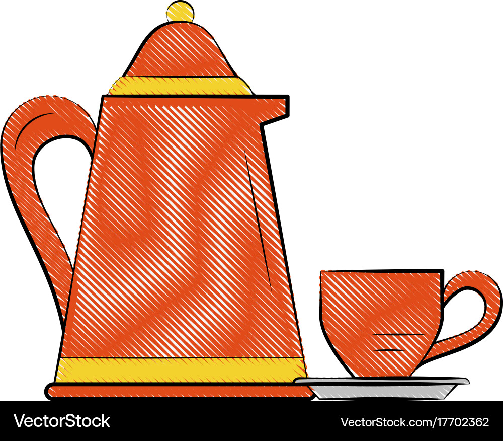 Tea kettle icon image Royalty Free Vector Image