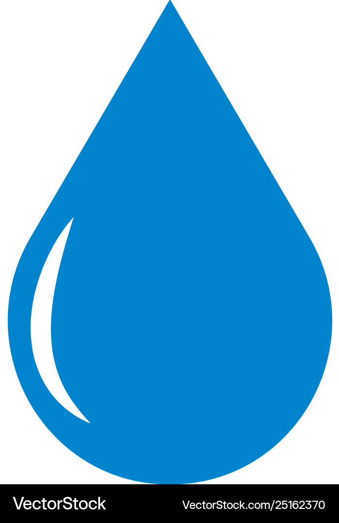 Water drop abstract graphic design template Vector Image