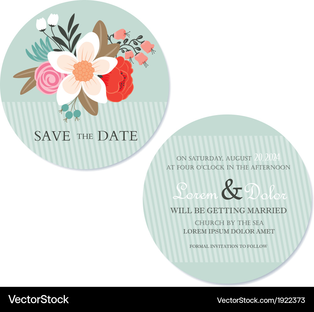 Round card Royalty Free Vector Image - VectorStock