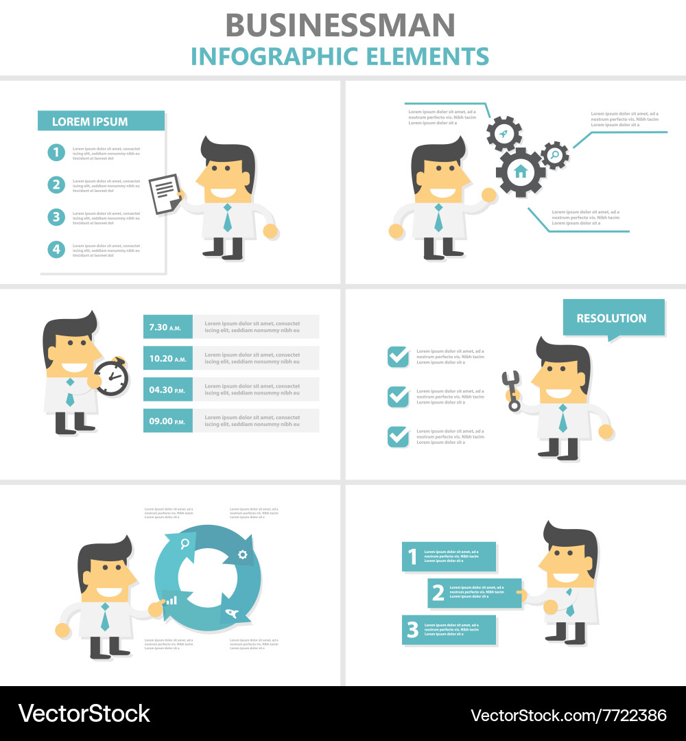 Business activity Infographic elements flat design