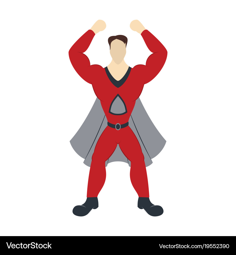 Superhero cartoon icon with superman Royalty Free Vector