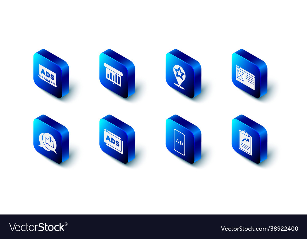 Set board with graph chart map pointer star Vector Image