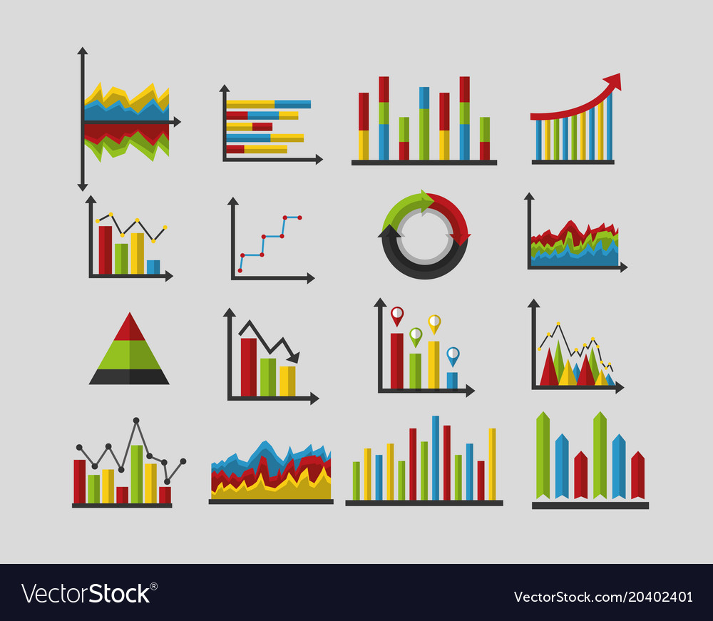 Statistics analysis data Royalty Free Vector Image