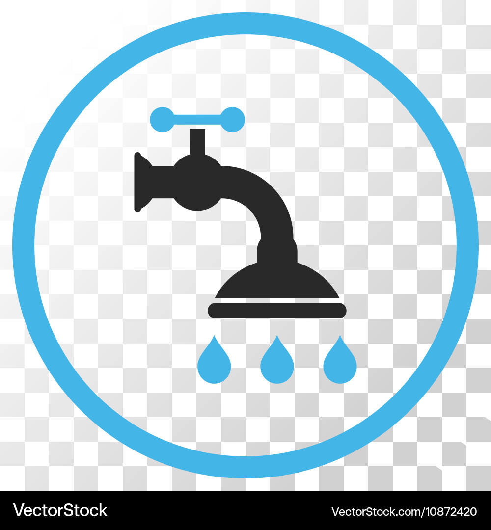 Shower tap icon Royalty Free Vector Image - VectorStock
