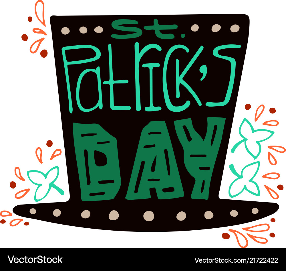 Hand-drawn isolated poster with modern lettering Vector Image