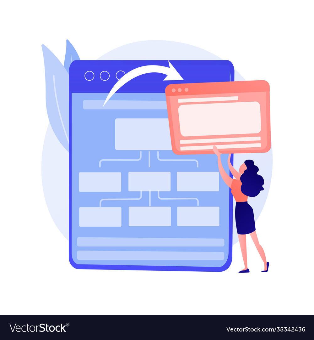 Cloud computing service web hosting concept Vector Image