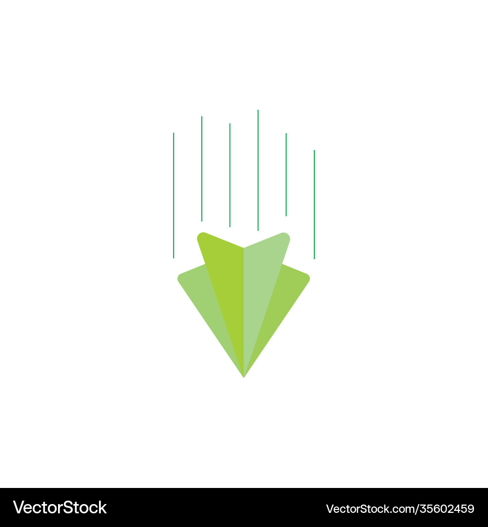 Paper plane 3d design symbol logo Royalty Free Vector Image