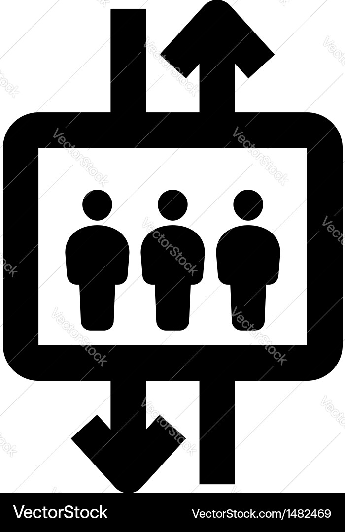 Lift sign Royalty Free Vector Image - VectorStock