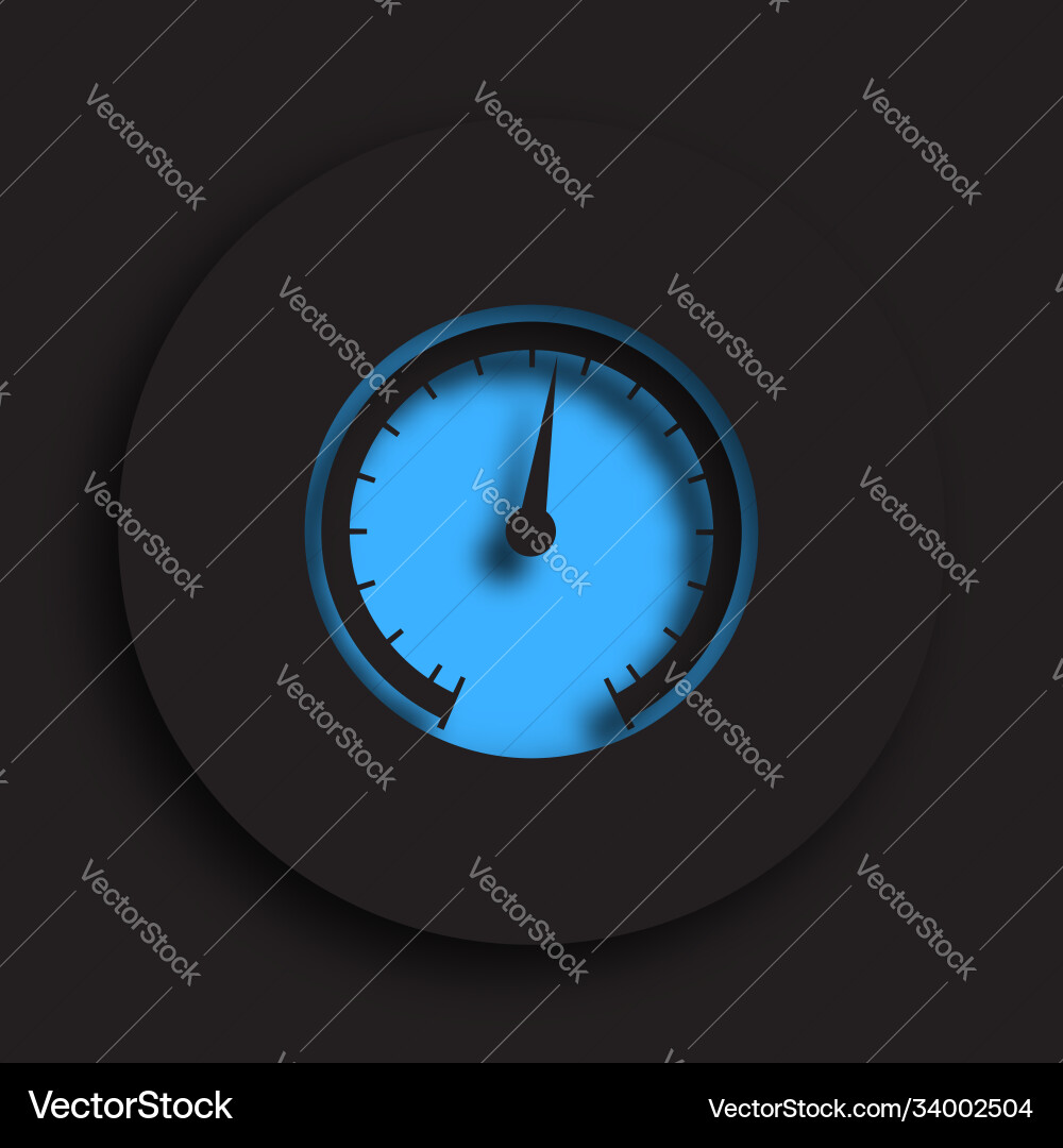 Car gauges speedometer modern dashboard Royalty Free Vector