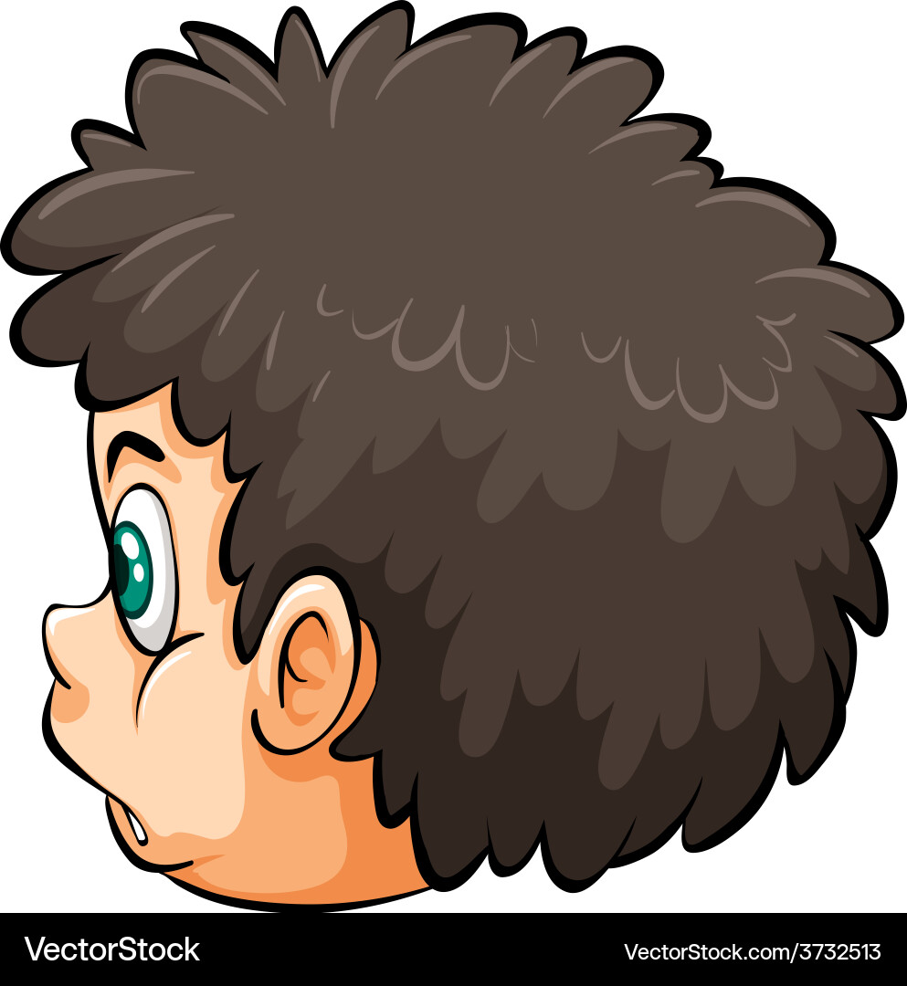 A head of boy Royalty Free Vector Image - VectorStock