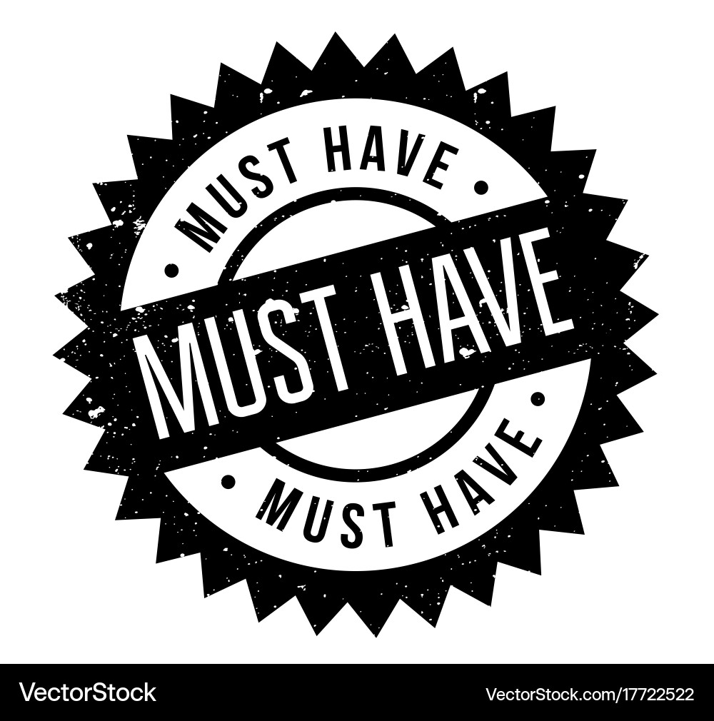 Must have rubber stamp Royalty Free Vector Image