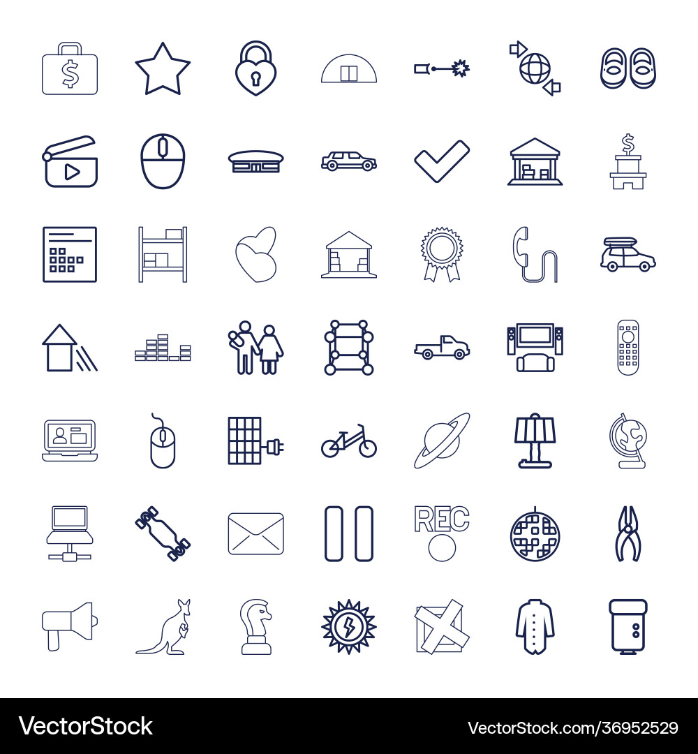 Modern icons Royalty Free Vector Image - VectorStock