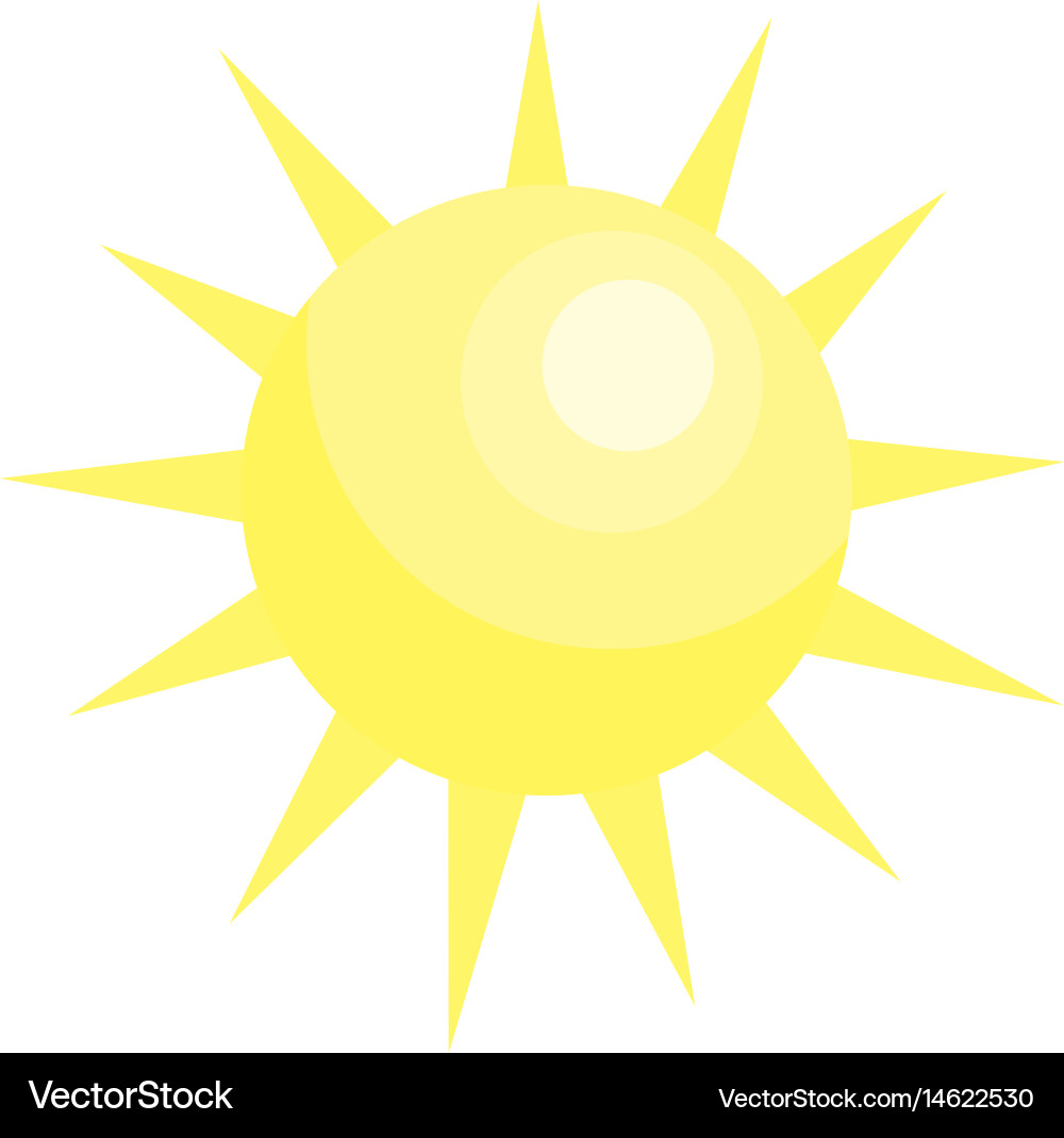 Nice light sun image Royalty Free Vector Image