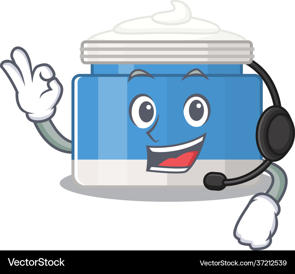 A stunning moisturizer cream mascot character Vector Image