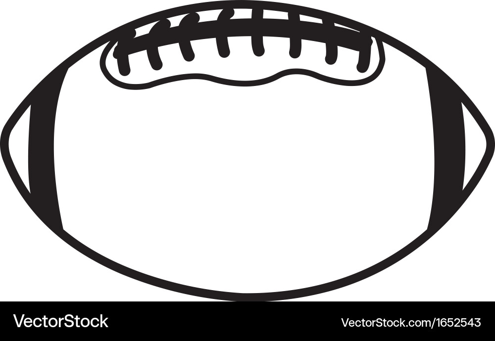 Football ball Royalty Free Vector Image - VectorStock