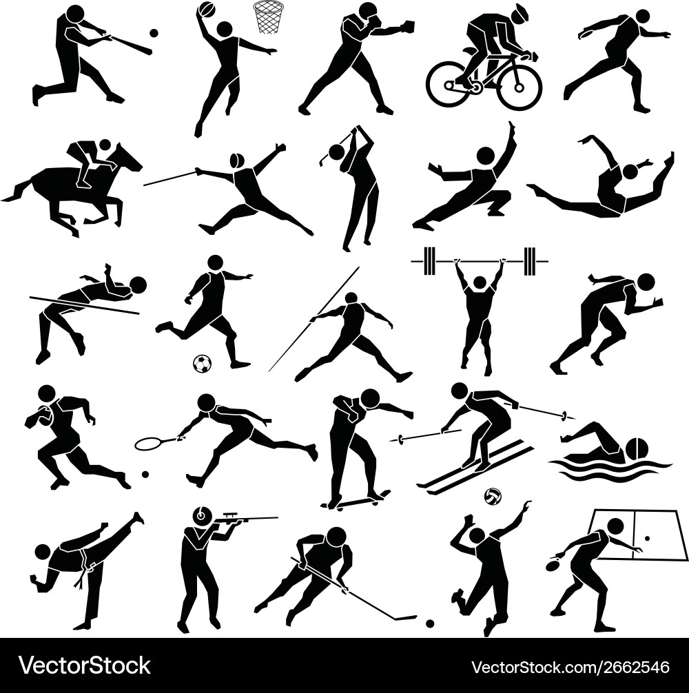 Sport icon set Royalty Free Vector Image - VectorStock