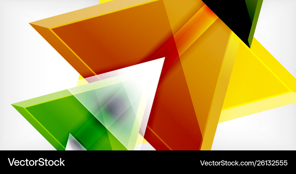 Glossy shiny triangles background Royalty Free Vector Image