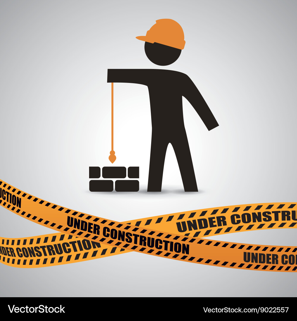 Under construction design tool icon isolated Vector Image