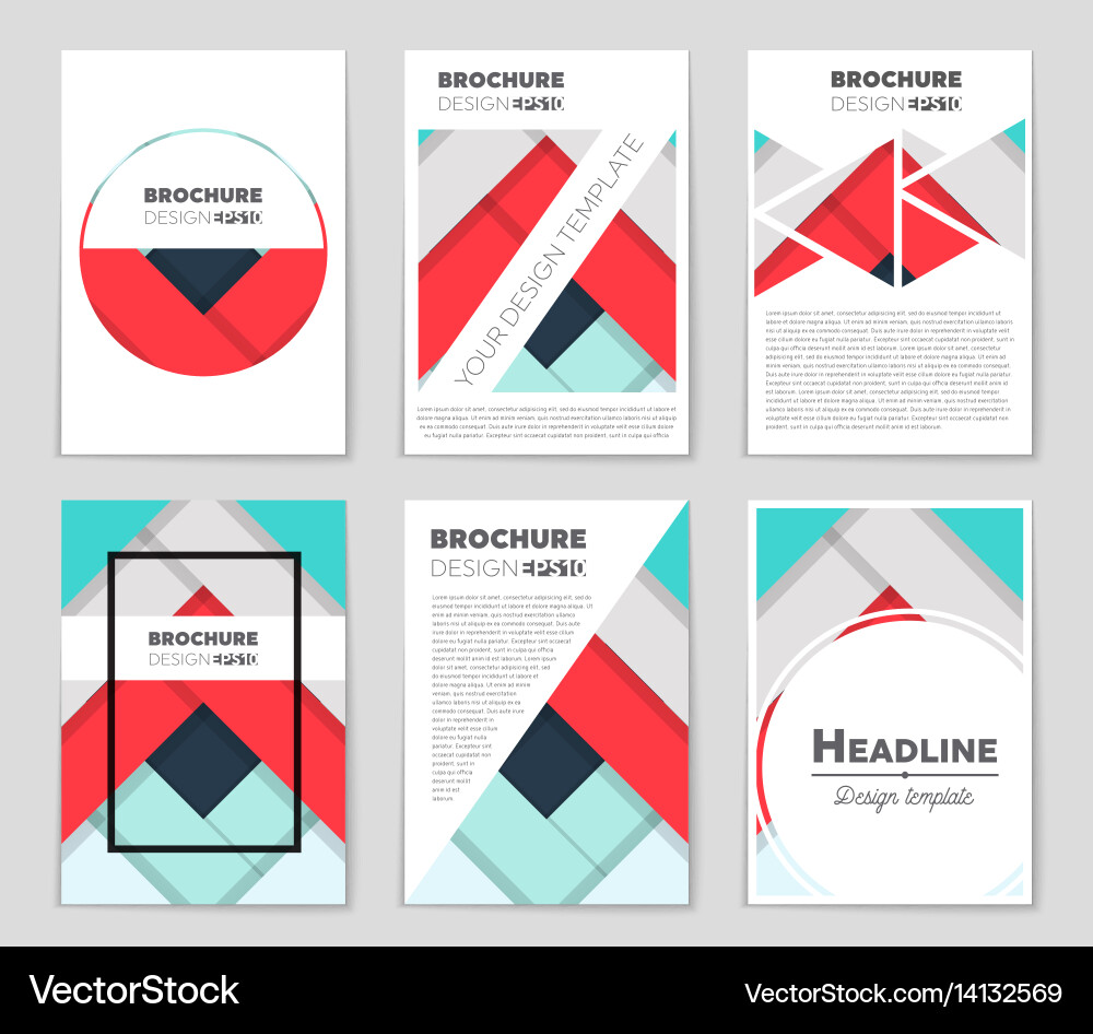 Abstract layout background set for art Royalty Free Vector