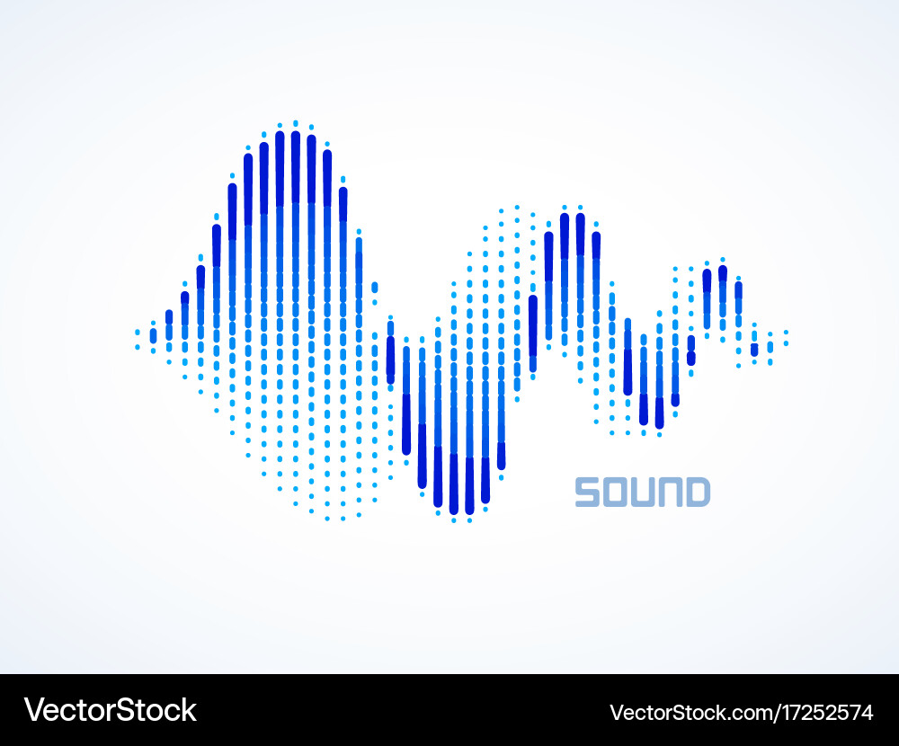 Music sound waves Royalty Free Vector Image - VectorStock