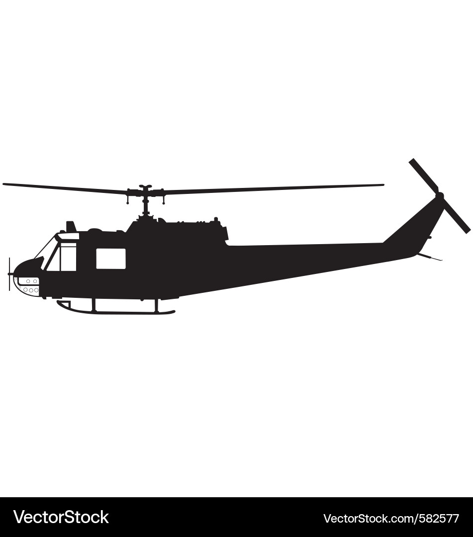 Military helicopter Royalty Free Vector Image - VectorStock