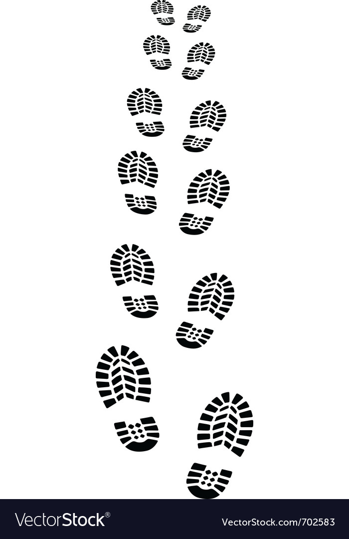 Footprints Royalty Free Vector Image - VectorStock