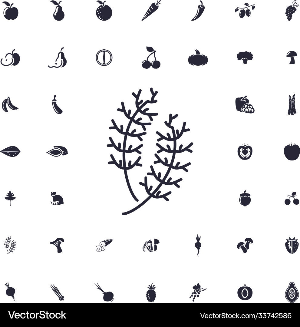 Dill icon Royalty Free Vector Image - VectorStock