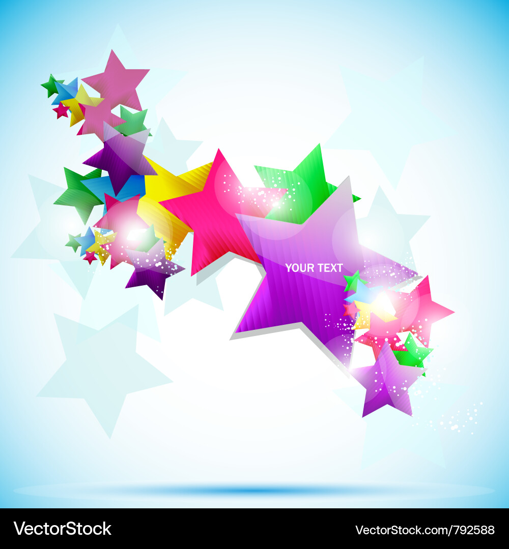 Abstract stars background Royalty Free Vector Image