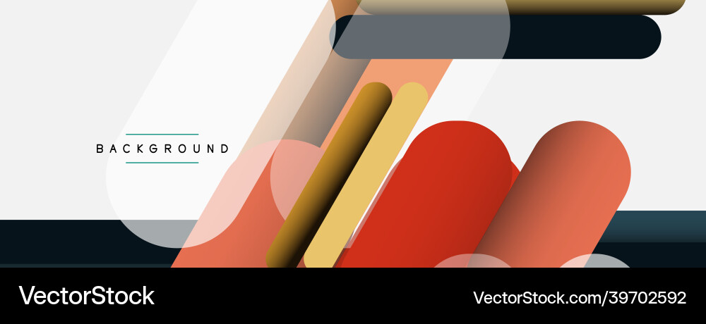 Abstract background round shapes lines Royalty Free Vector