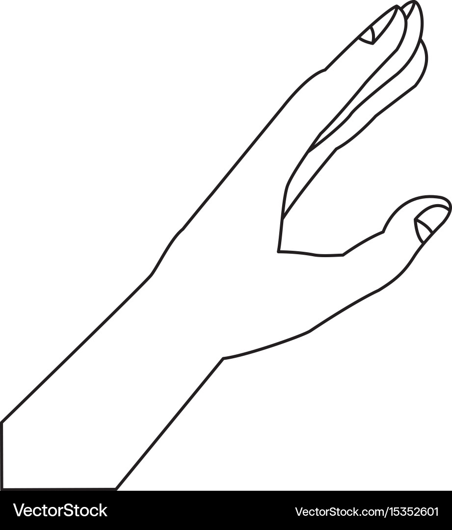 Open taking man hand gesture icon Royalty Free Vector Image