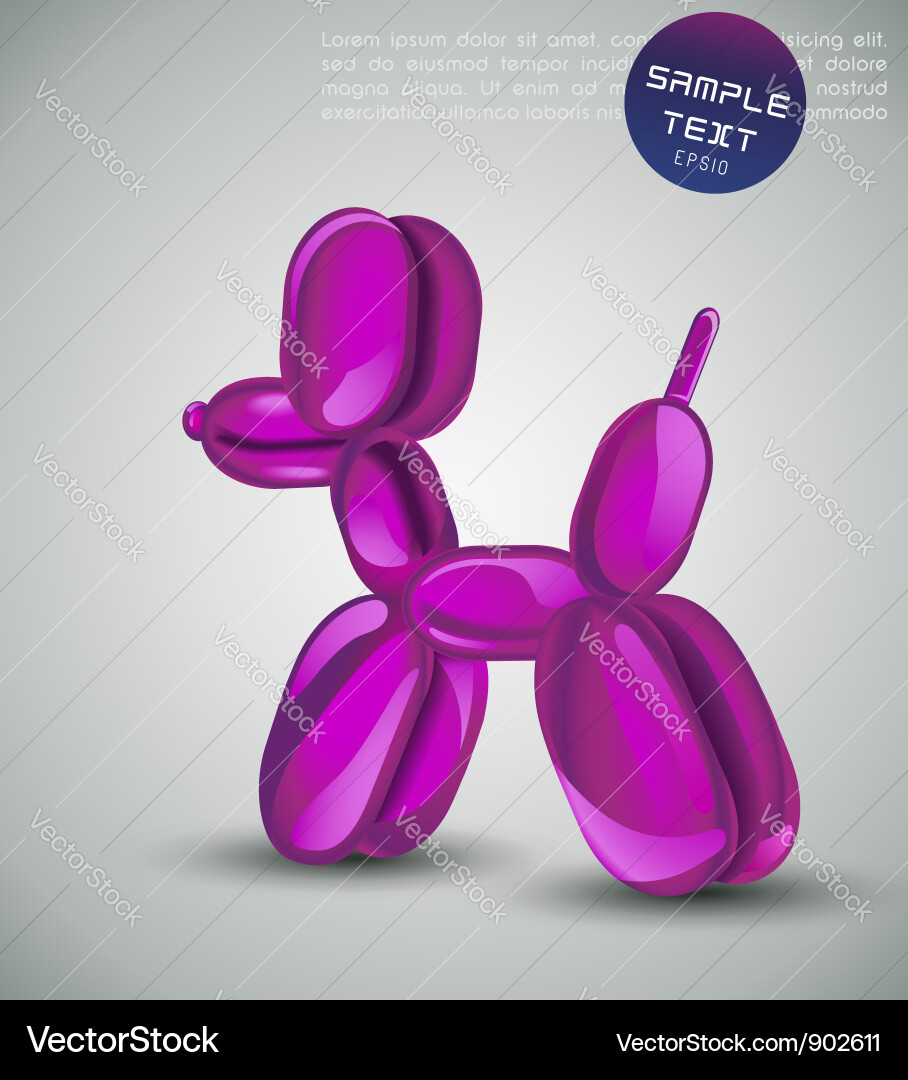 Balloon Dog Royalty Free Vector Image - VectorStock