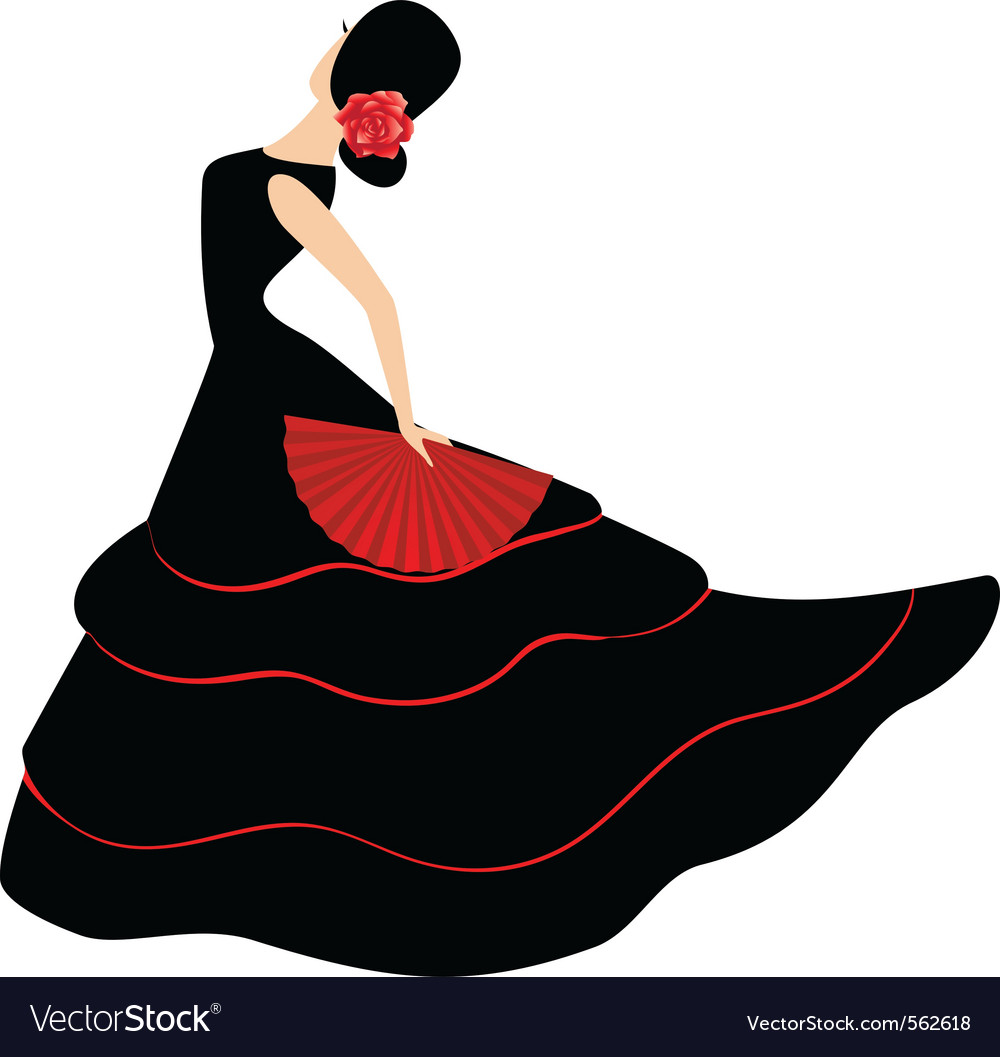 Flamenco Dancer Royalty Free Vector Image Vectorstock