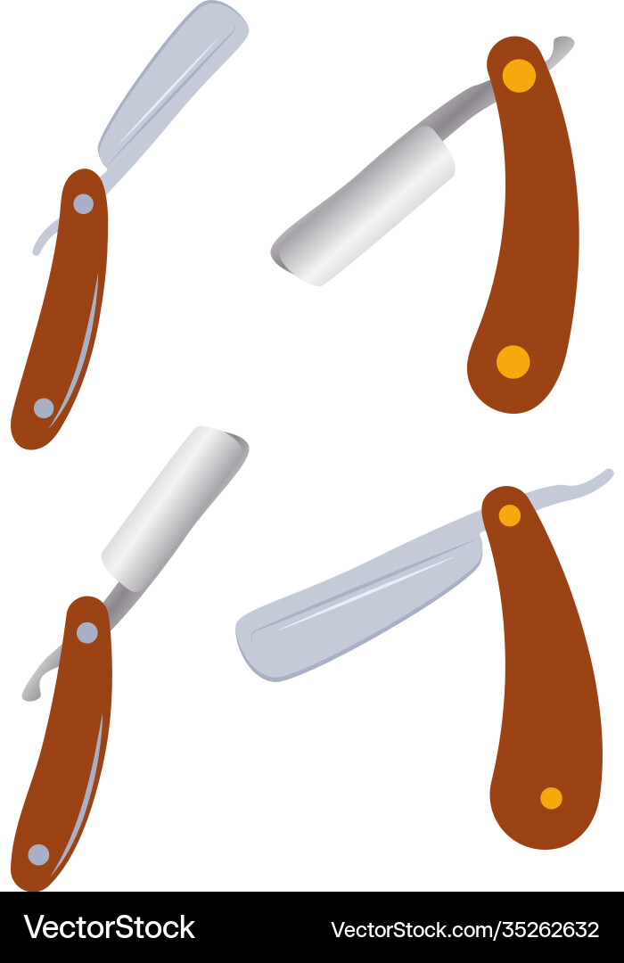 Barber razor icon design template isolated Vector Image