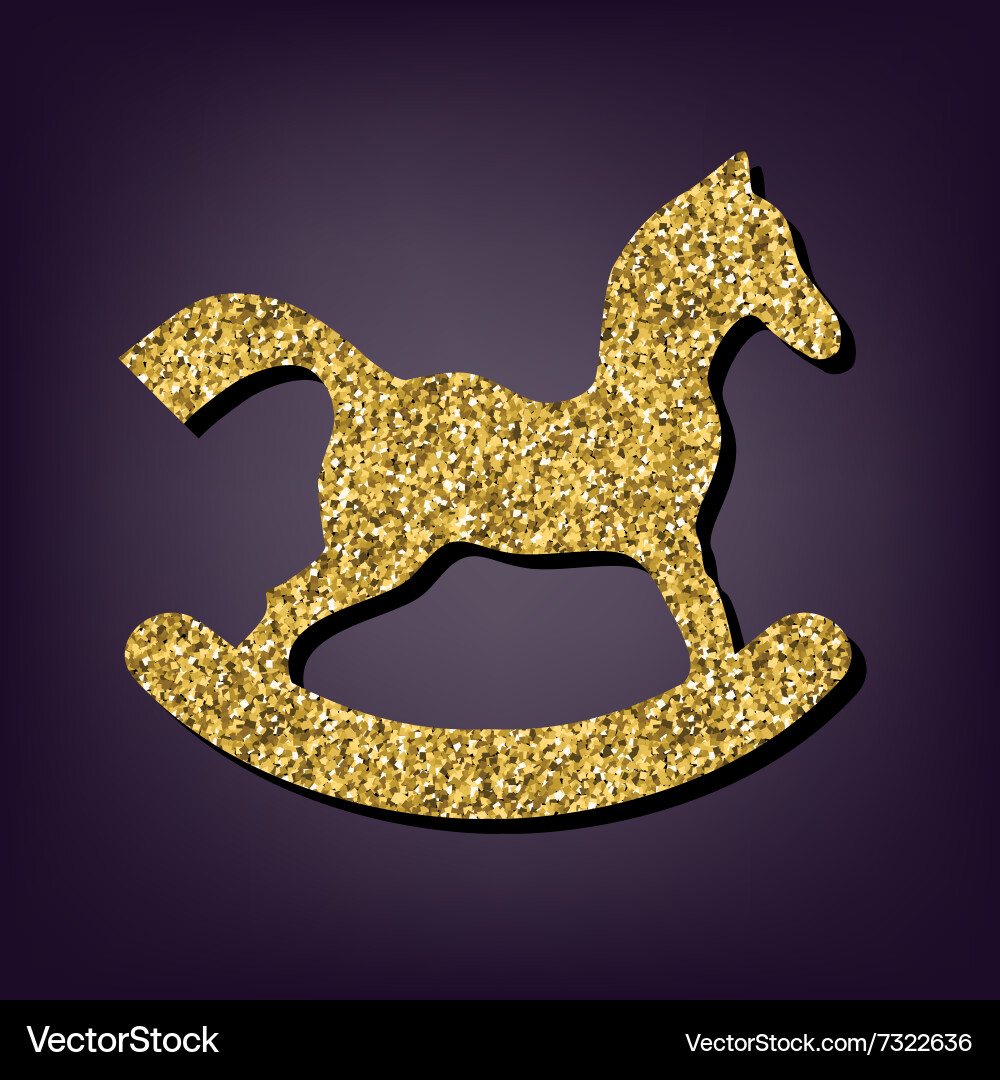 Golden style icon on people background Royalty Free Vector
