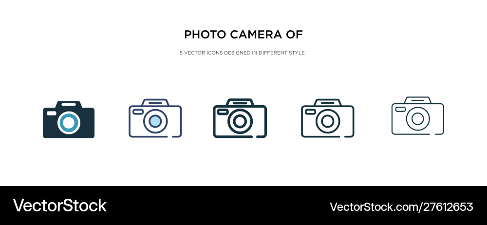 Photo camera rounded square shape icon Royalty Free Vector