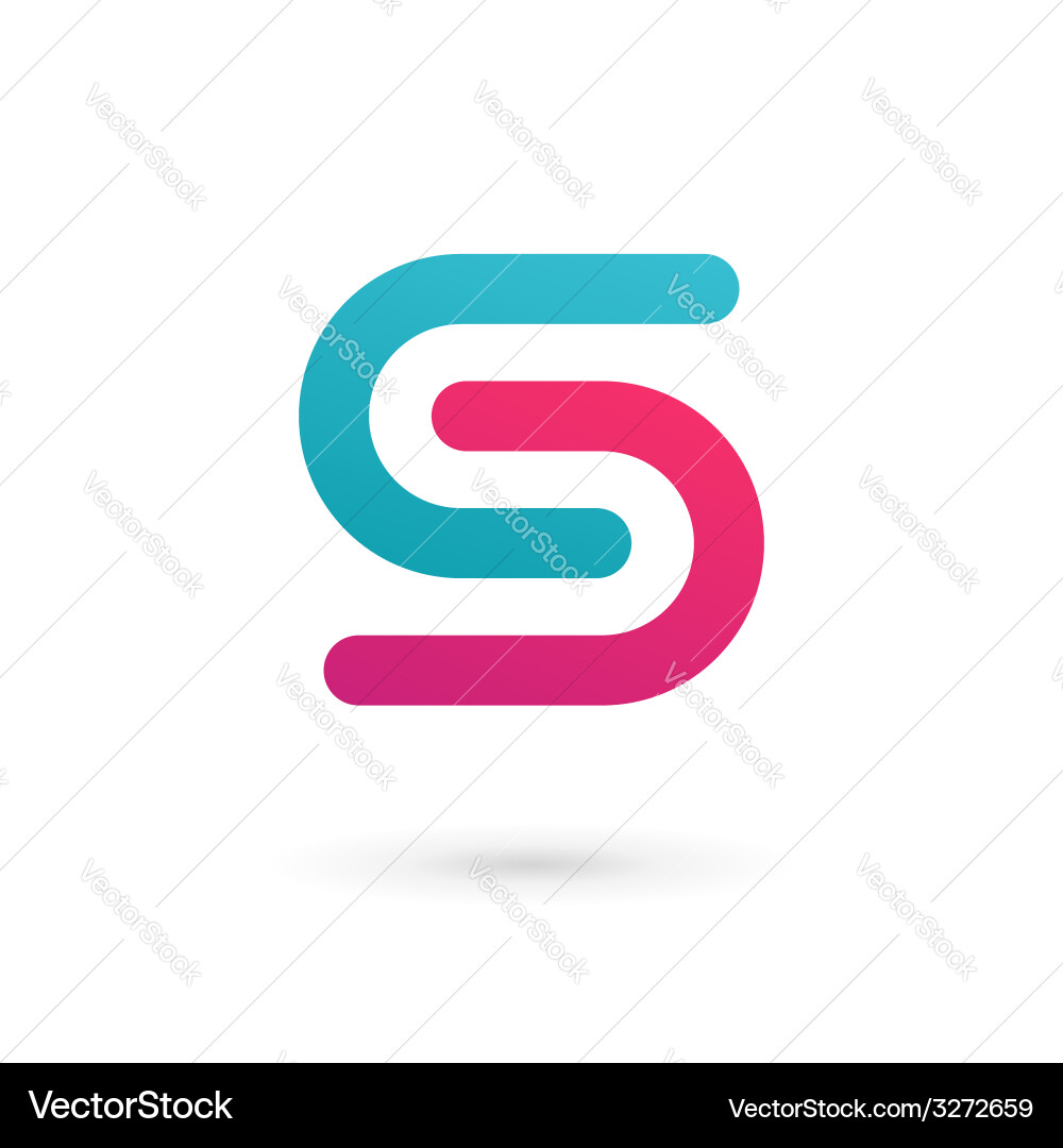 Letter S logo icon design template elements Vector Image