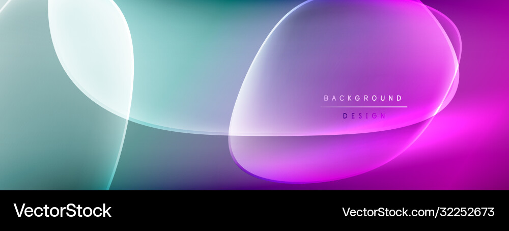 Abstract background - liquid bubble shapes Vector Image