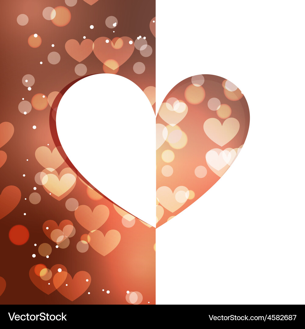 Beautiful heart background Royalty Free Vector Image