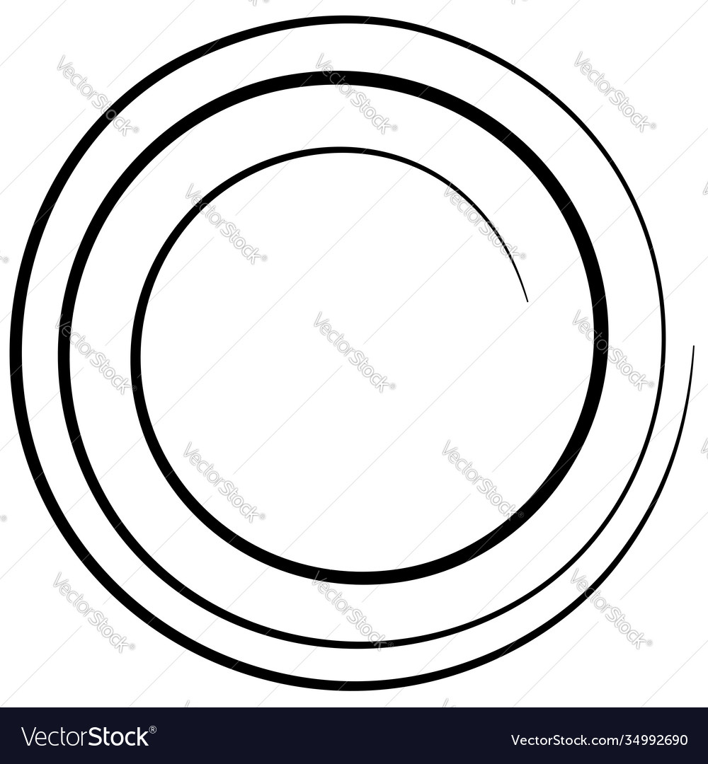 Curlicue loop shapes elements Royalty Free Vector Image