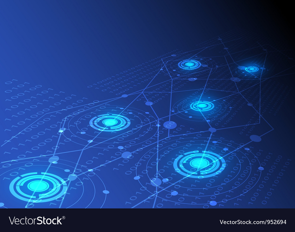 Digital technology concept background Royalty Free Vector