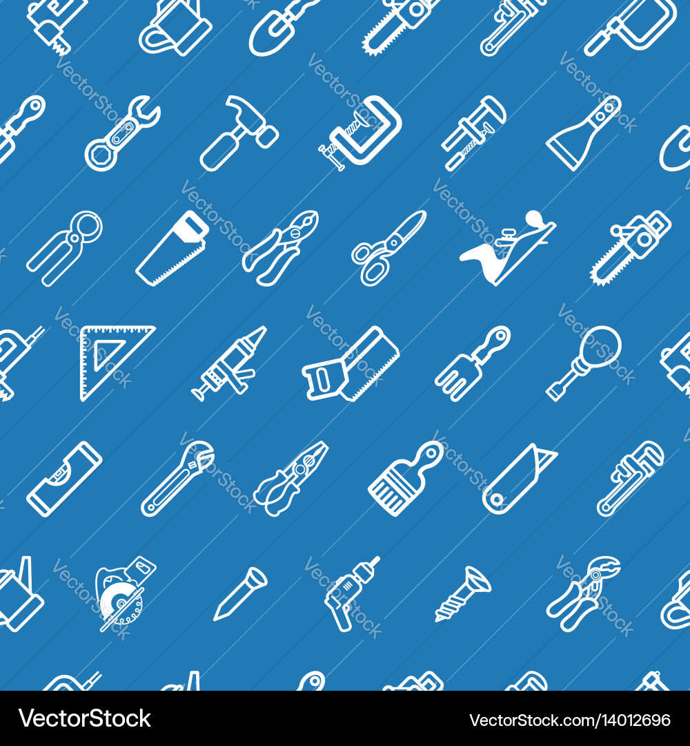 Tileable tools background texture Royalty Free Vector Image