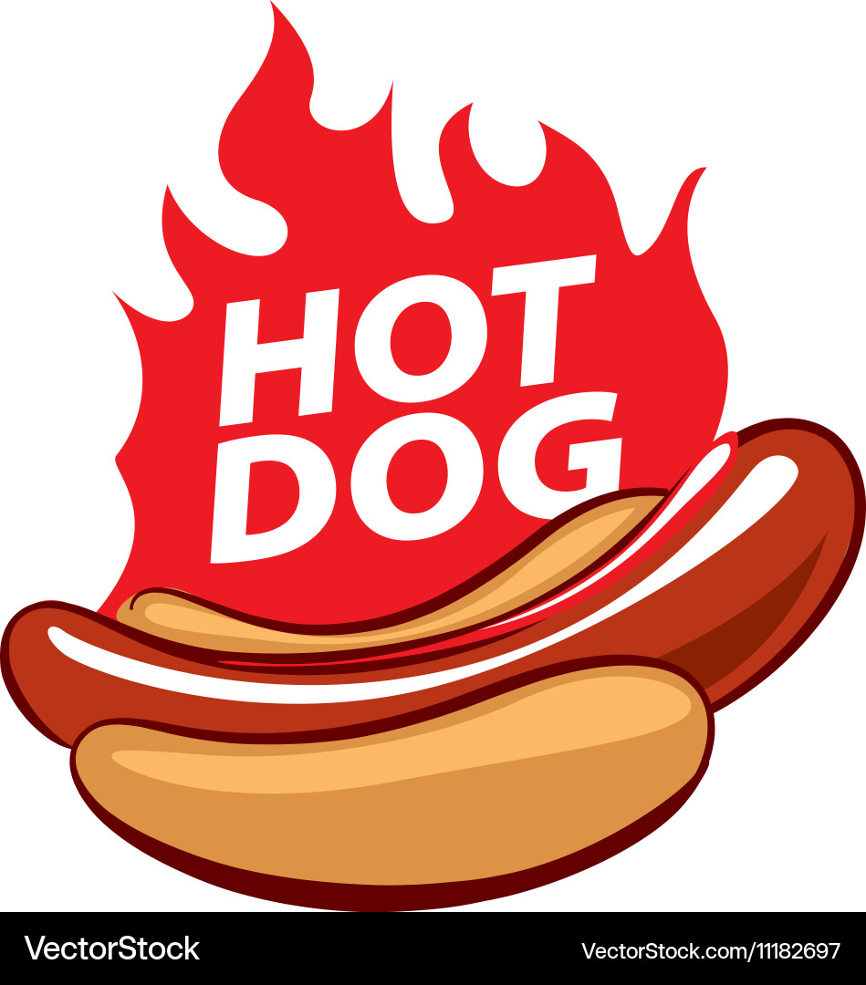 Logo hot dog Royalty Free Vector Image - VectorStock