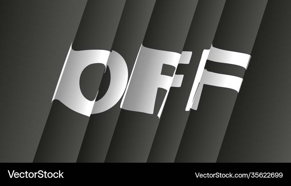 Off in design banner template for web Royalty Free Vector