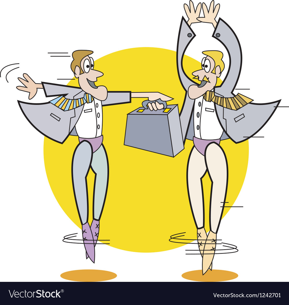 Men dancing Royalty Free Vector Image - VectorStock