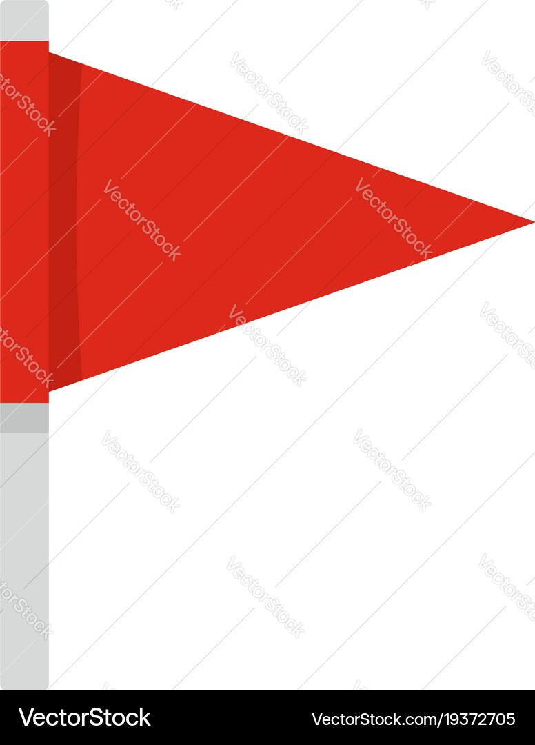 Destination flag icon flat style Royalty Free Vector Image